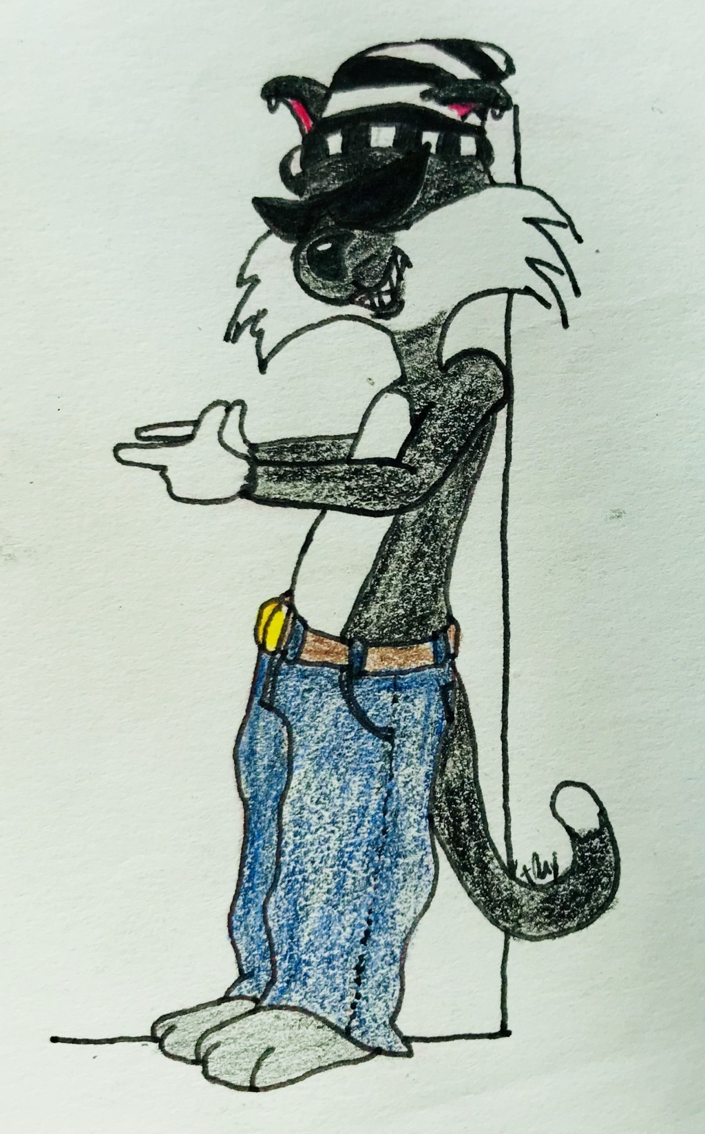 Cool cat drawing by Embracing nightmares | Doodle Addicts