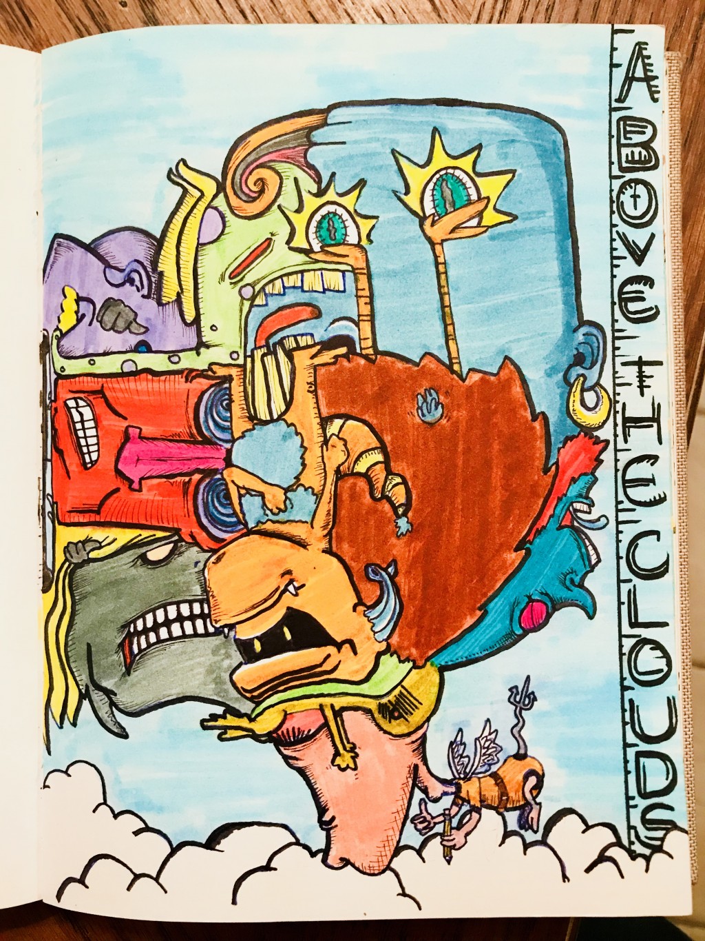 Self portrait drawing by Embracing nightmares | Doodle Addicts