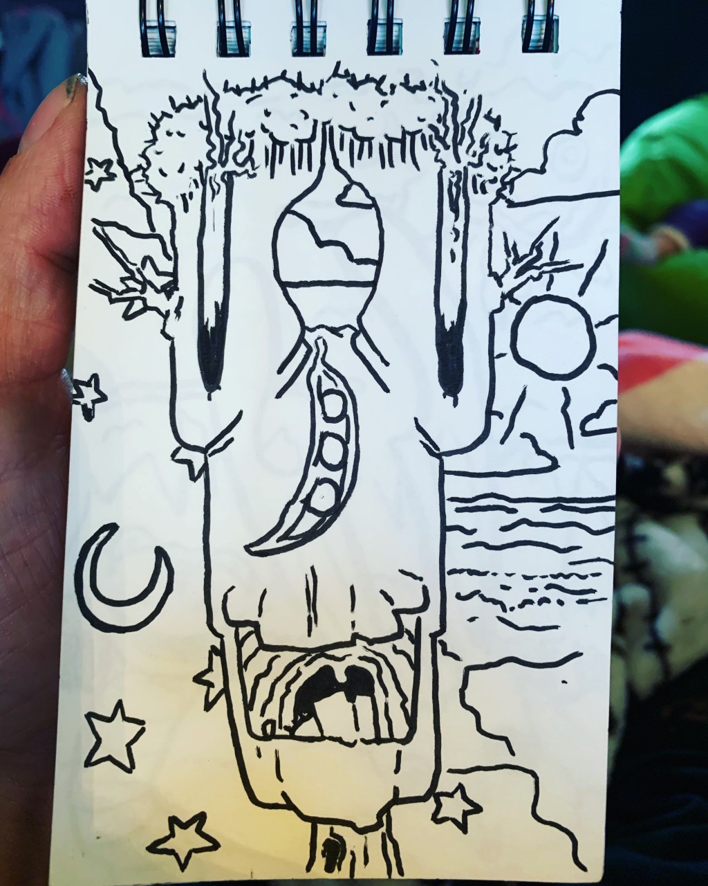 The weirdo.... drawing by Embracing nightmares | Doodle Addicts