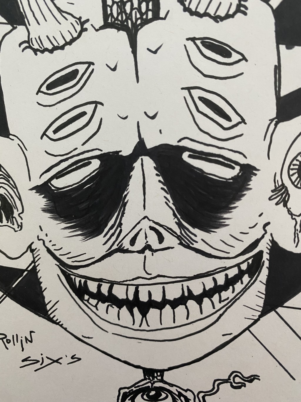 The deranged.... drawing by Embracing nightmares | Doodle Addicts