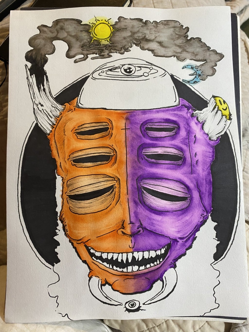 In a daze… drawing by Embracing nightmares | Doodle Addicts