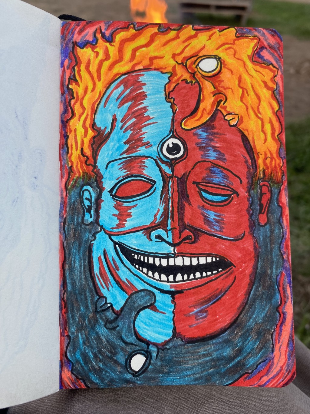 Coexistence drawing by Embracing nightmares | Doodle Addicts