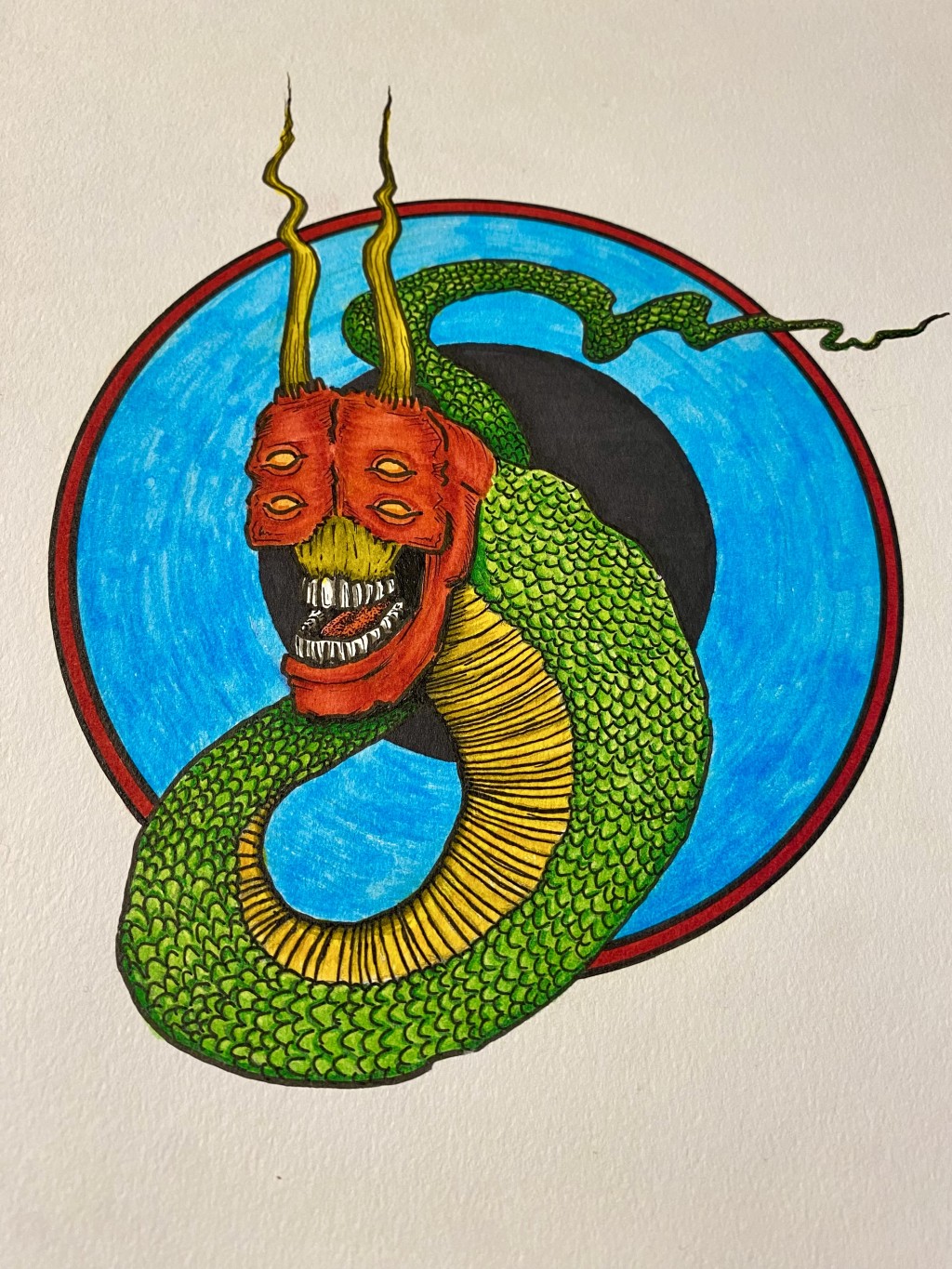 Wicked and wild drawing by Embracing nightmares | Doodle Addicts