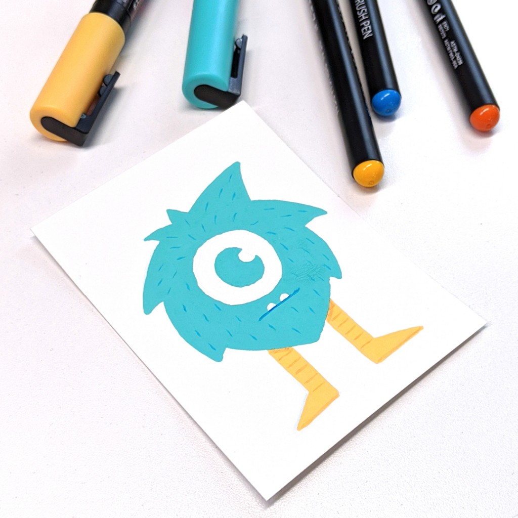 Posca Creature drawing by Jason Heglund | Doodle Addicts