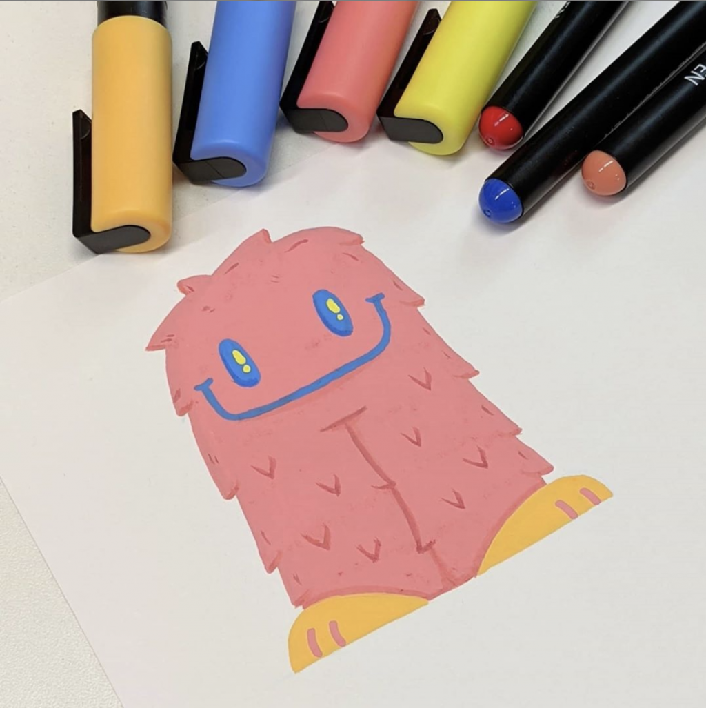 Posca Creature drawing by Jason Heglund | Doodle Addicts