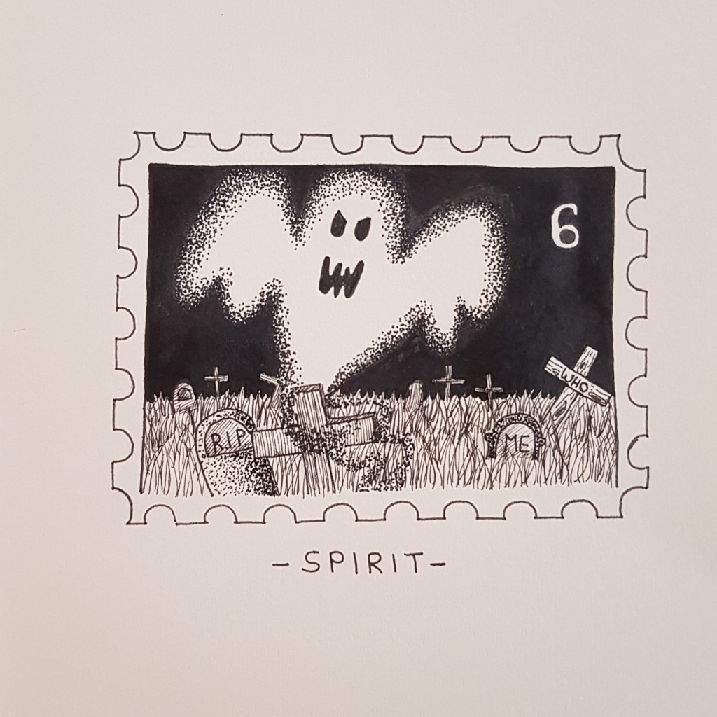 Inktober 6 - Spirit drawing by Minca | Doodle Addicts