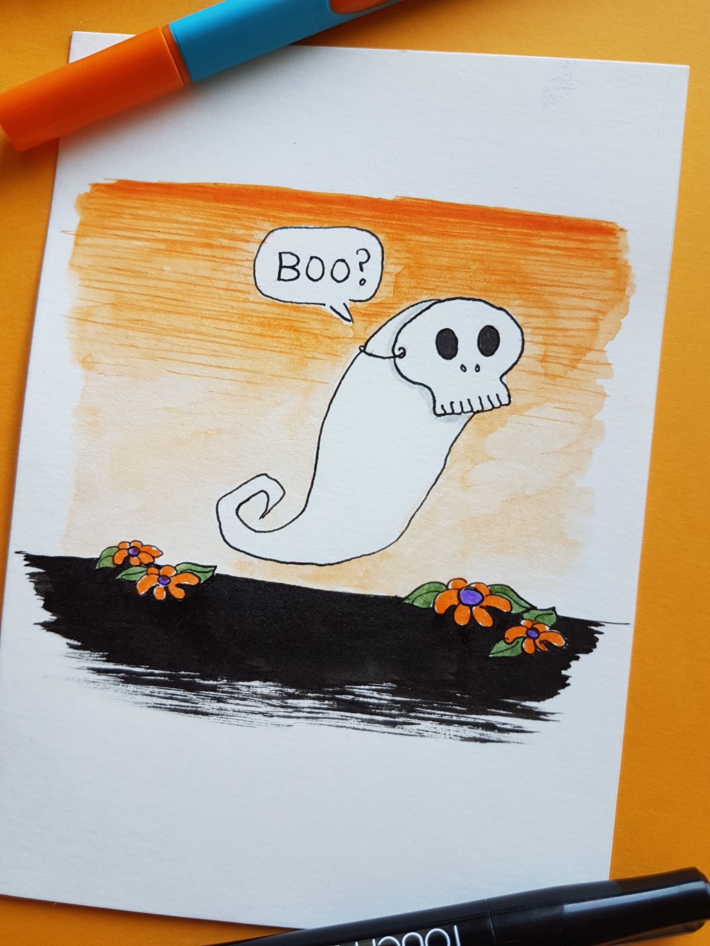 Boo drawing by Jasmin | Doodle Addicts