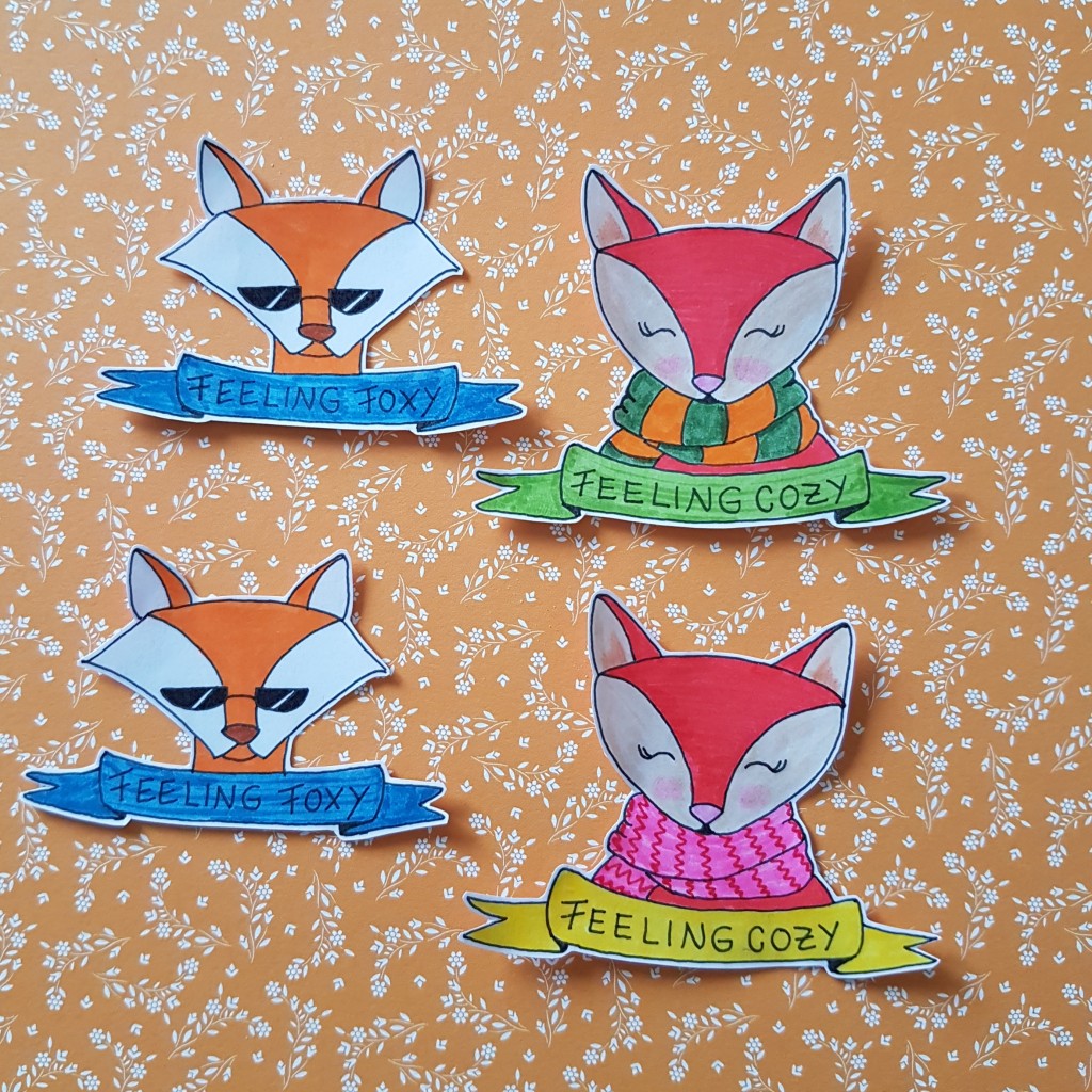 Foxy Stickers drawing by Jasmin | Doodle Addicts