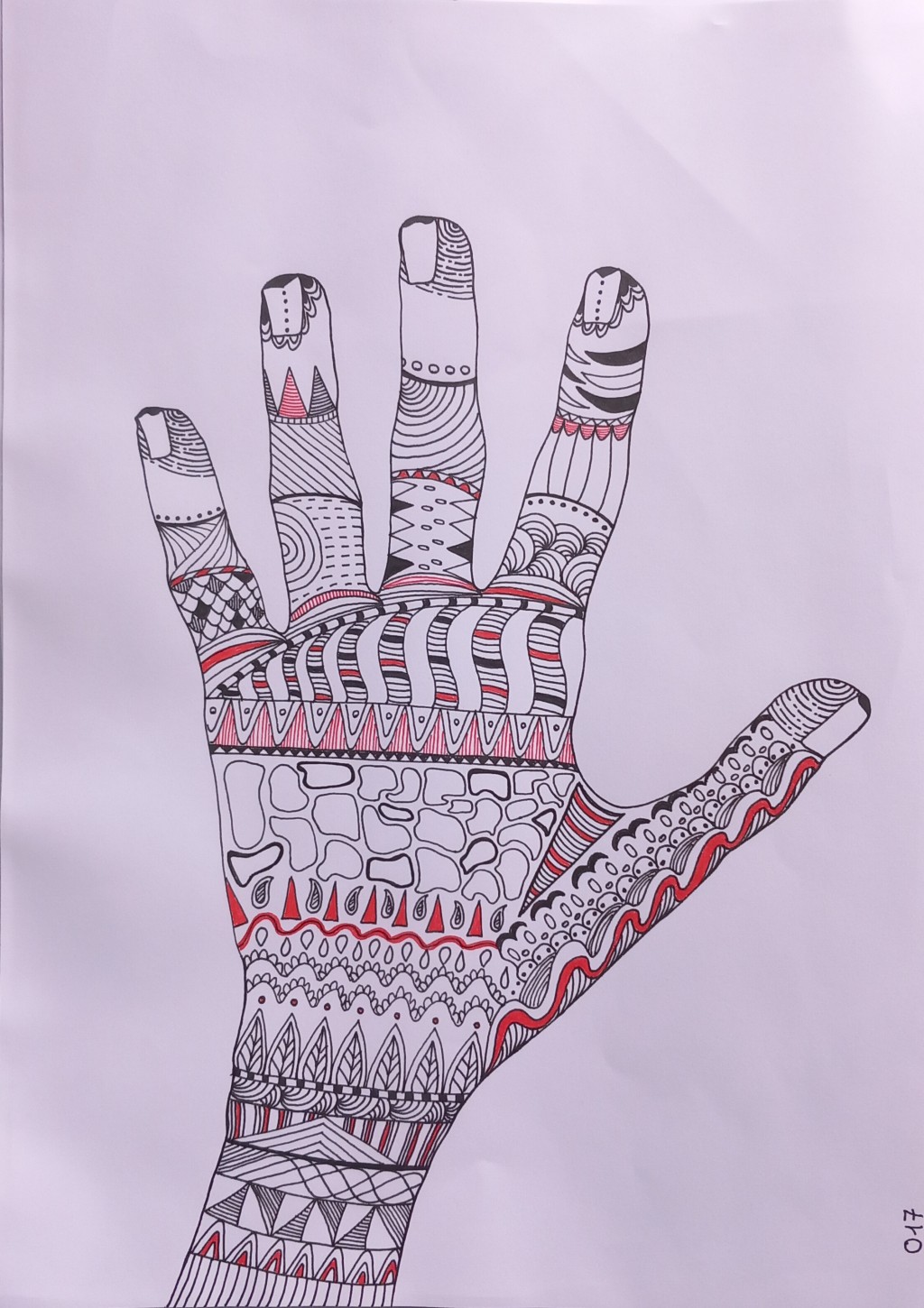 Doodle Hand drawing by Jasmin | Doodle Addicts
