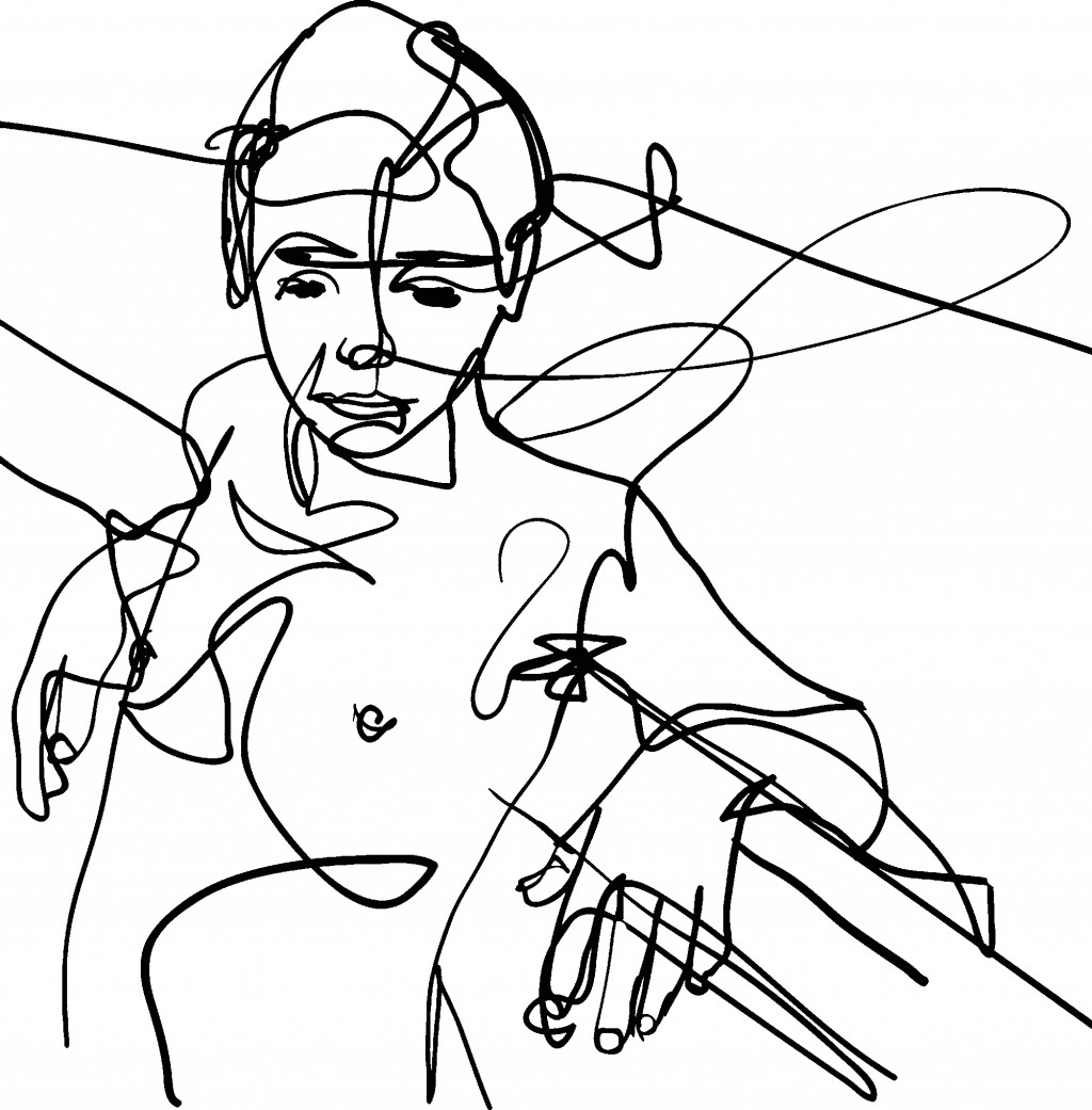 passing the border drawing by Paul Mennea | Doodle Addicts