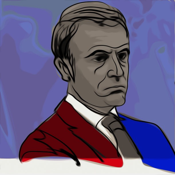 Macron drawing by Paul Mennea | Doodle Addicts