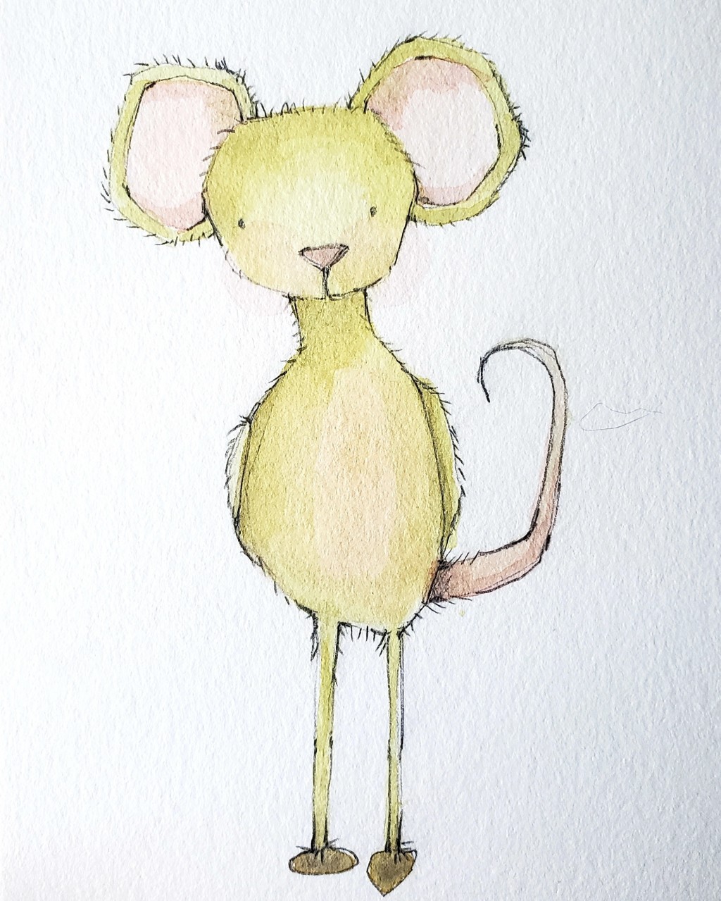 Shy mouse drawing by mary ann hanlon | Doodle Addicts