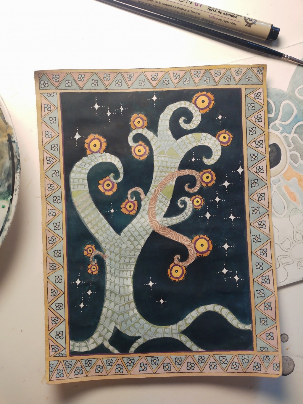 my wishing tree drawing by Meri | Doodle Addicts