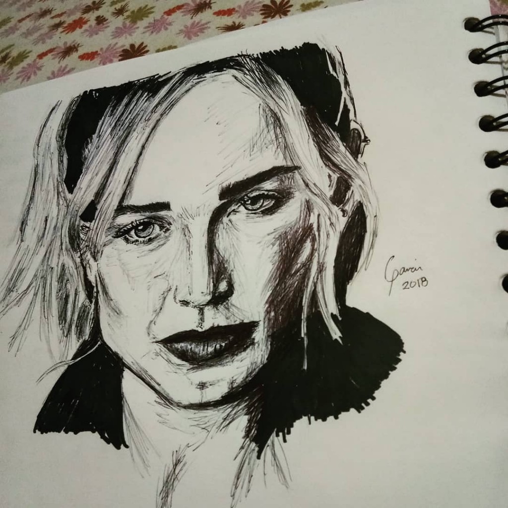 White Canary drawing by Kaye D. | Doodle Addicts