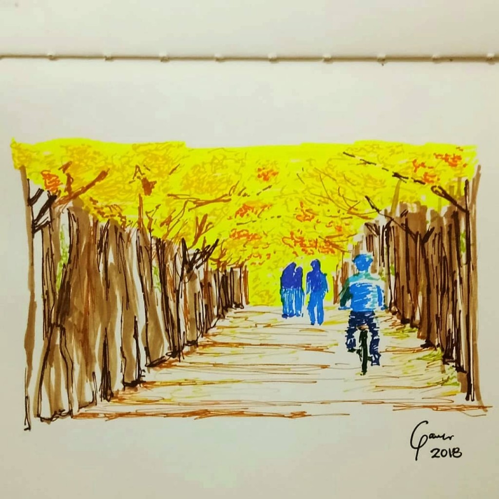 Tranquil drawing by Kaye D. | Doodle Addicts