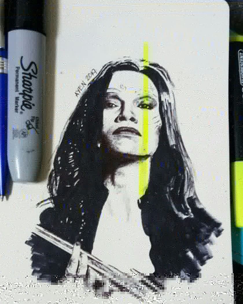 Gamora drawing by Kaye D. | Doodle Addicts