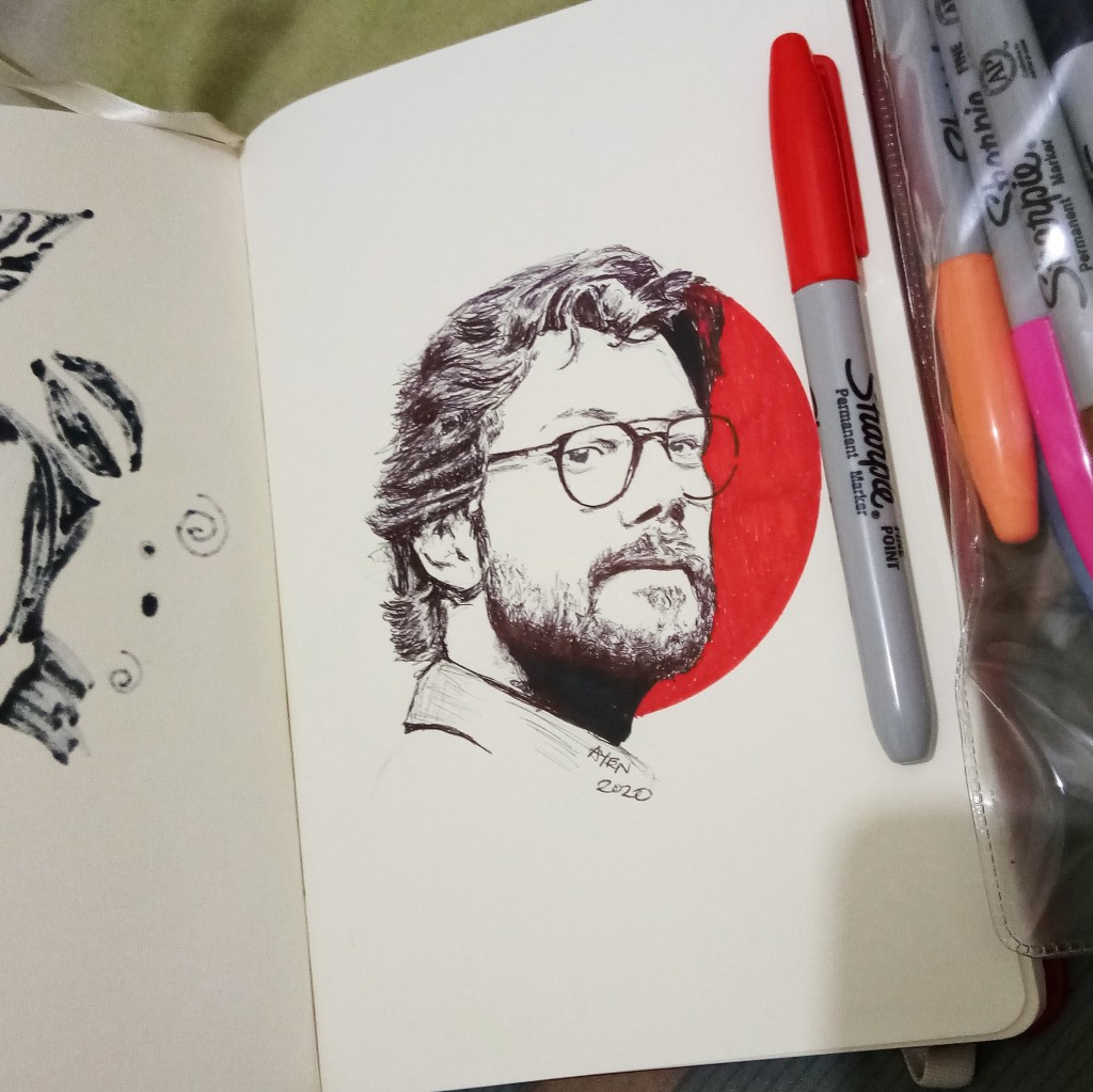 El Profesor drawing by Kaye D. | Doodle Addicts