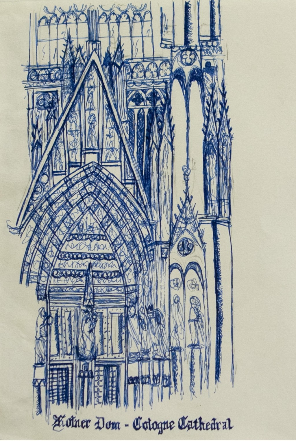 The Cologne Cathedral drawing by Sohini | Doodle Addicts