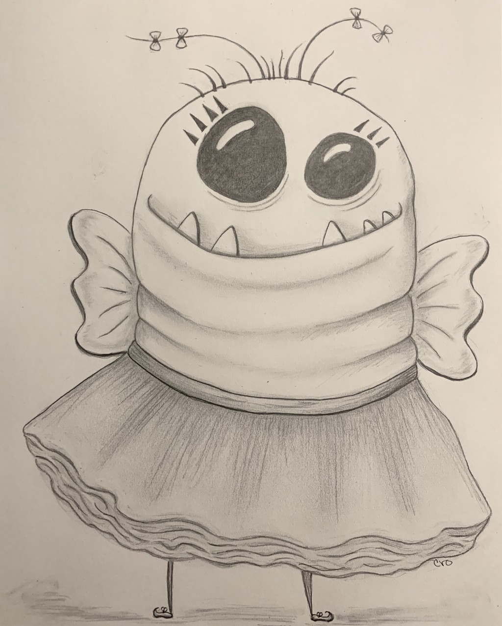 Ballerina bug drawing by Christy Van Orden | Doodle Addicts