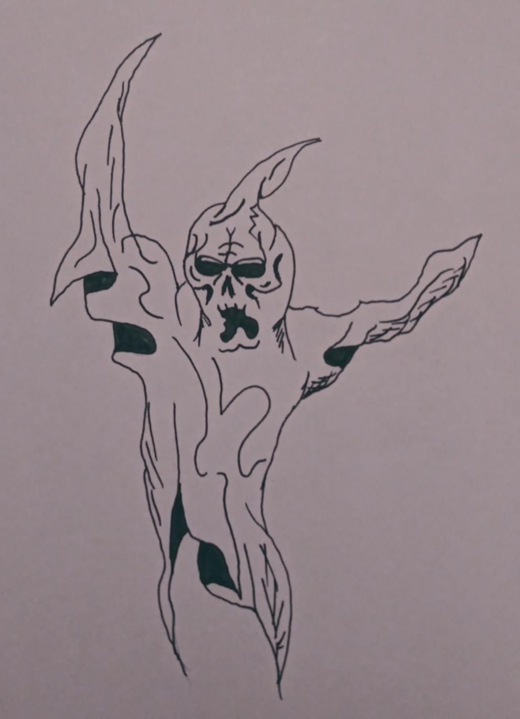 Corpse sheet drawing by Robert Falagrady | Doodle Addicts