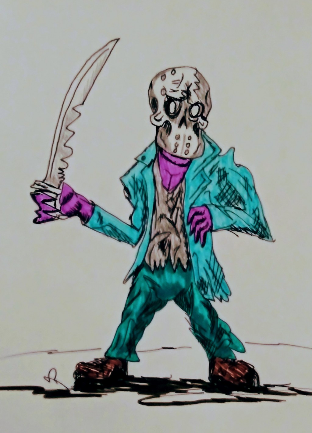 Slasher drawing by Robert Falagrady | Doodle Addicts