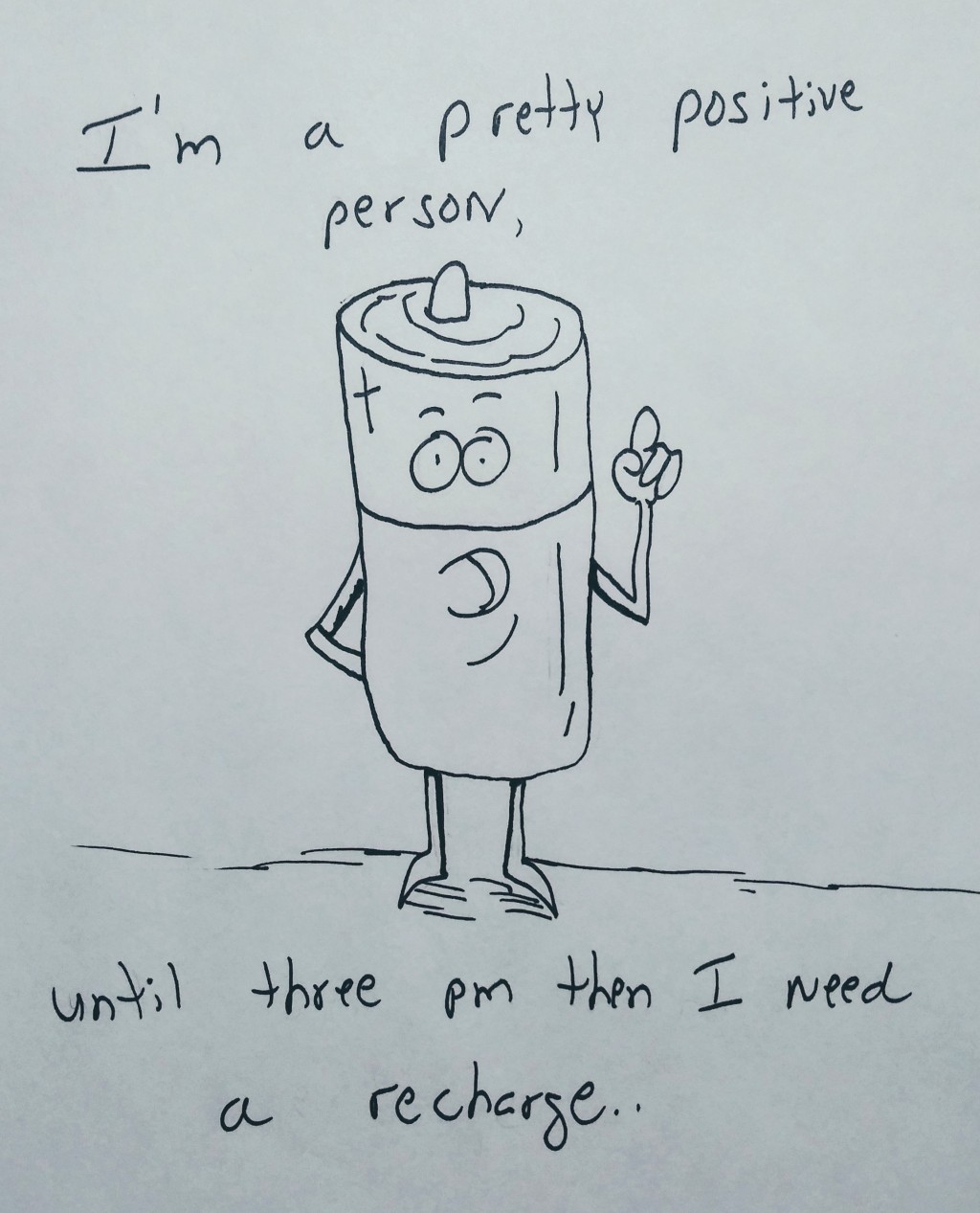 Recharge drawing by Robert Falagrady | Doodle Addicts