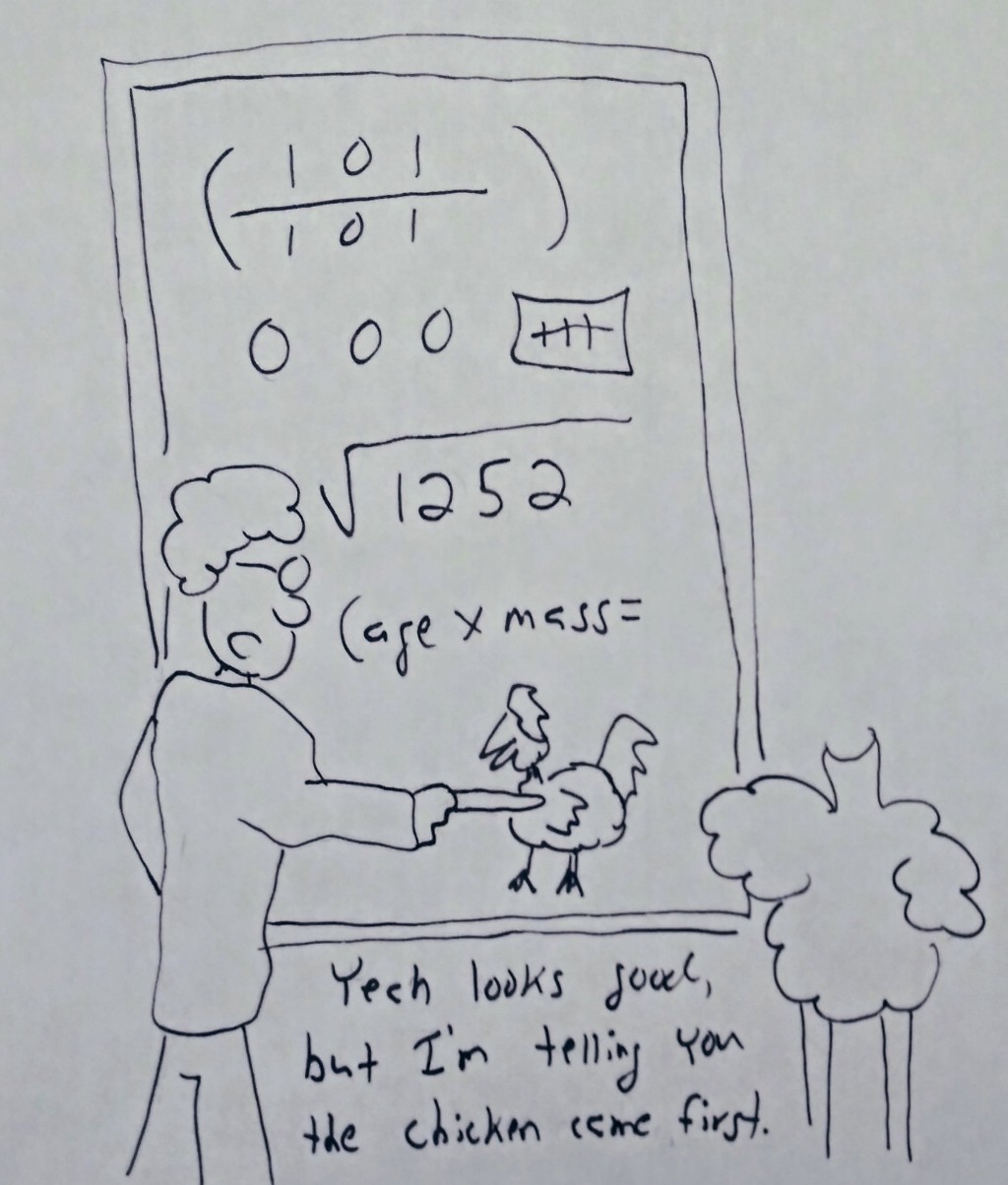 Science chicken drawing by Robert Falagrady | Doodle Addicts