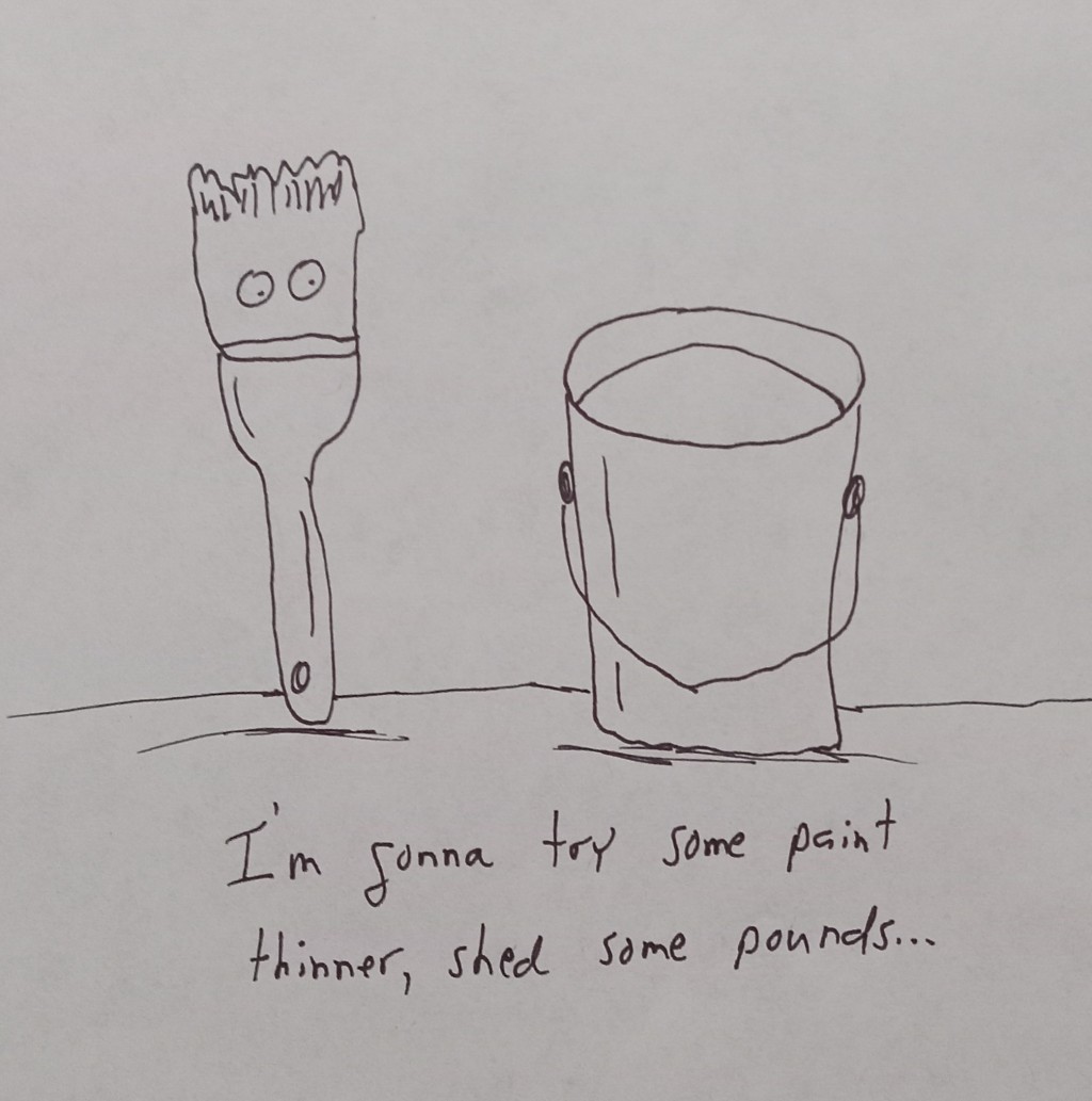 Paint loss drawing by Robert Falagrady | Doodle Addicts