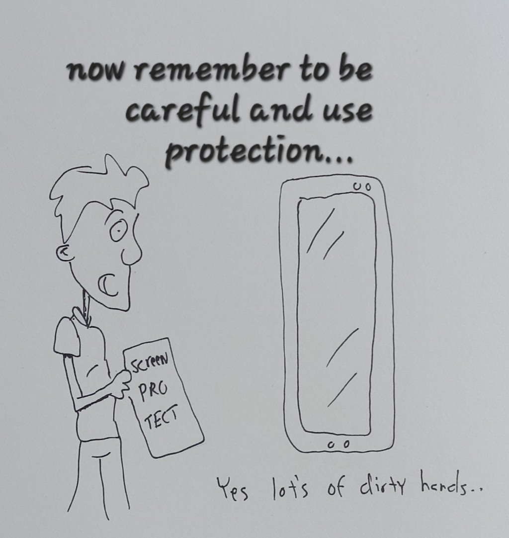 Phone safeness drawing by Robert Falagrady | Doodle Addicts