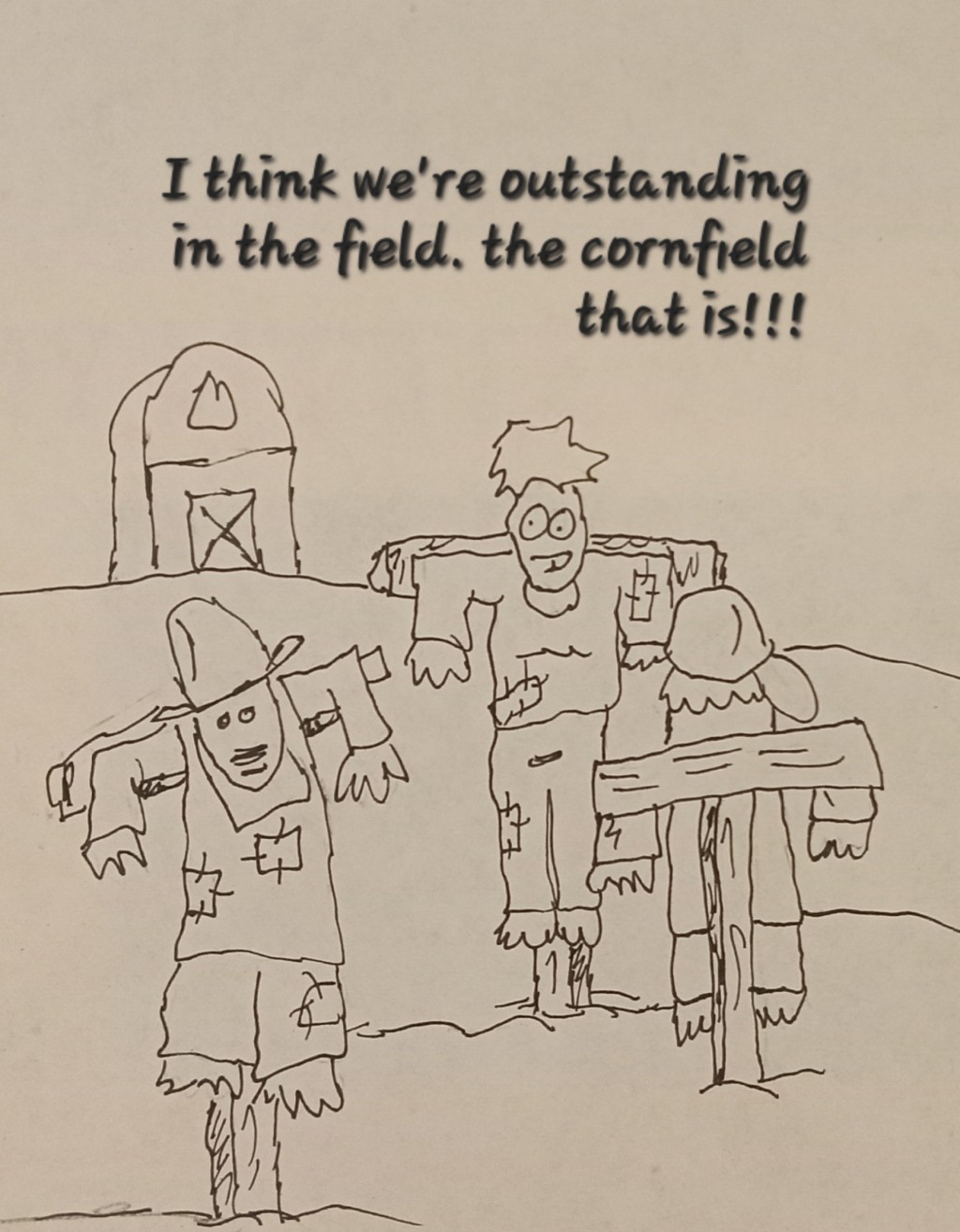 Corny joke drawing by Robert Falagrady | Doodle Addicts