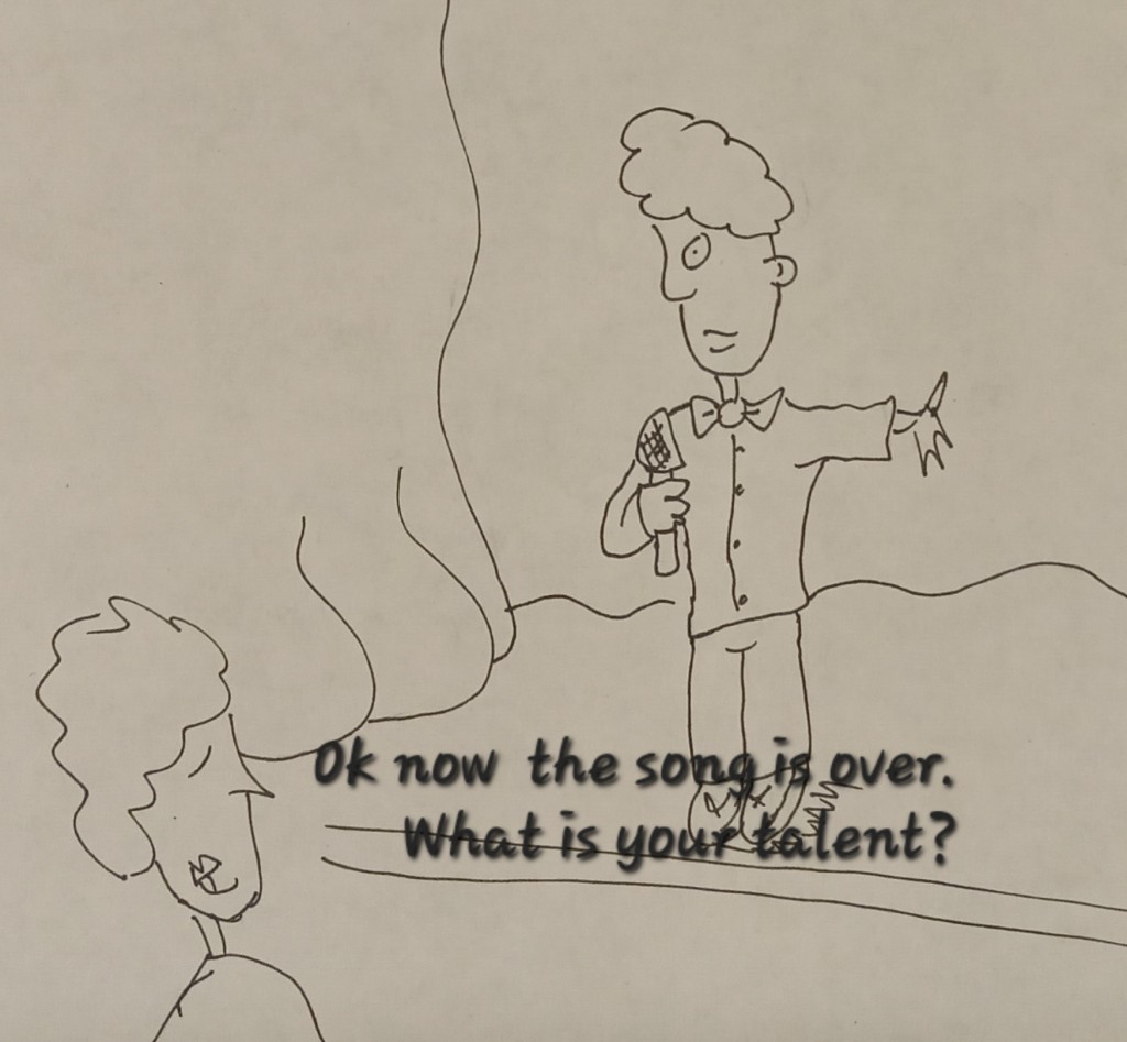 Tough audition drawing by Robert Falagrady | Doodle Addicts