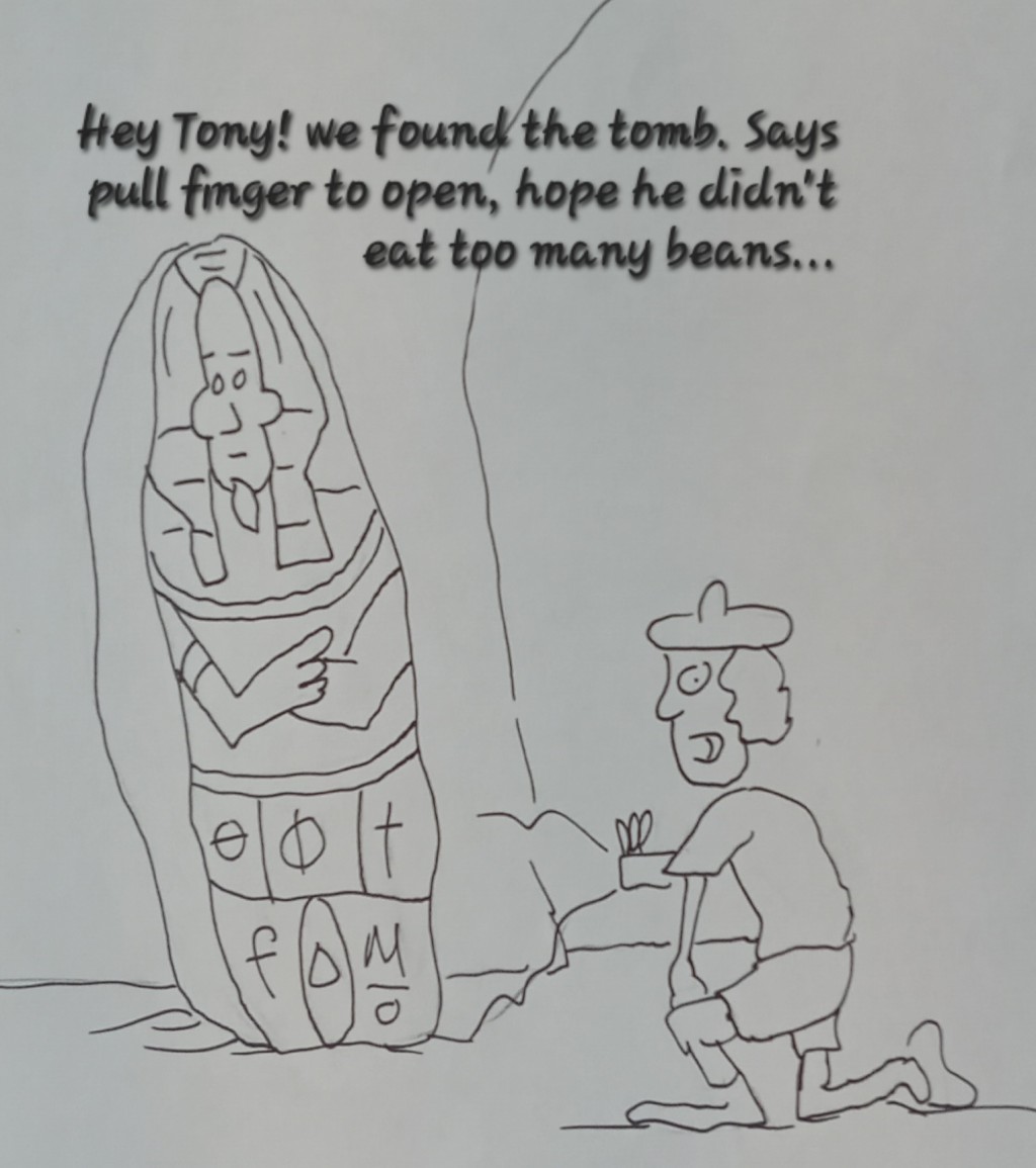 Tomb raid toot drawing by Robert Falagrady | Doodle Addicts