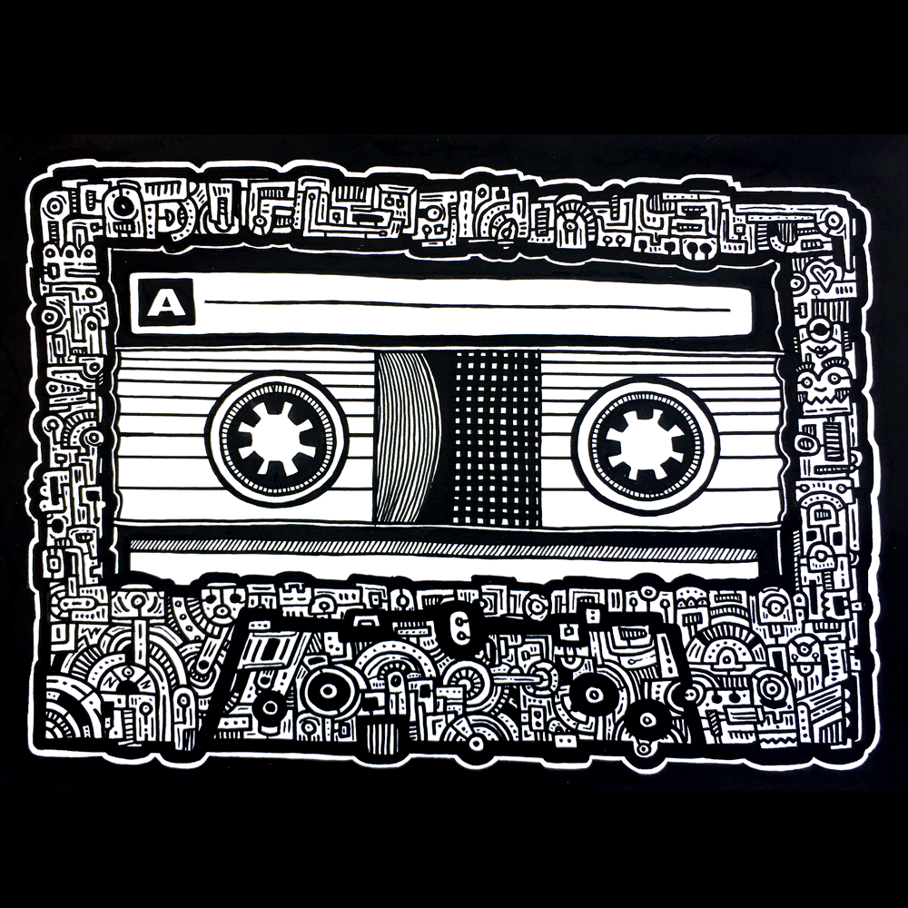 Rewind back in time. drawing by Jan Doodle | Doodle Addicts