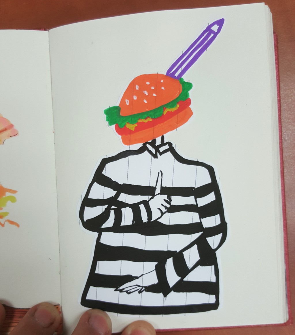 I'm hungry.. drawing by Amit Ida | Doodle Addicts