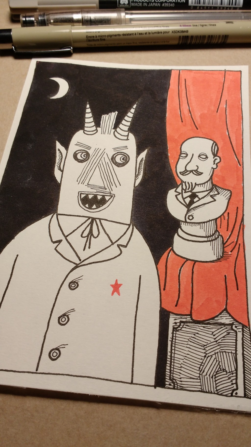 Eastern folklore drawing by Jan Wiejacki | Doodle Addicts