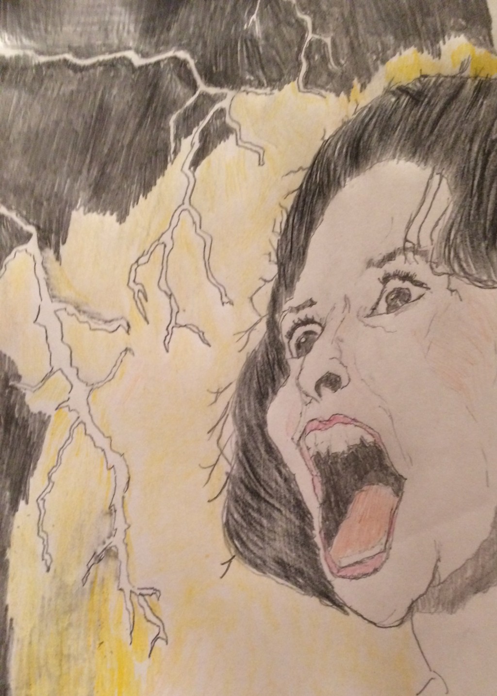 Shock & Awe drawing by Scott Ries | Doodle Addicts