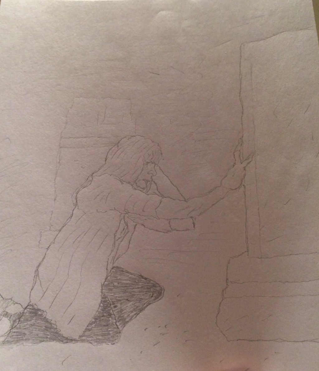 Saying Goodbye drawing by Scott Ries | Doodle Addicts