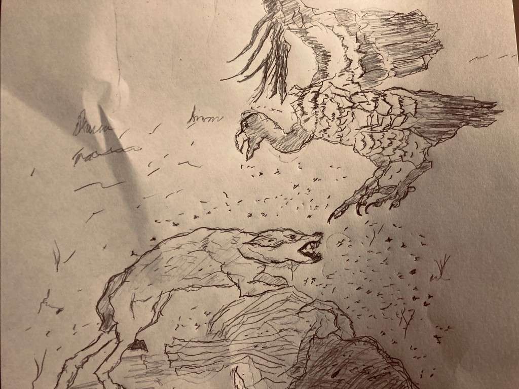 Greed drawing by Scott Ries | Doodle Addicts