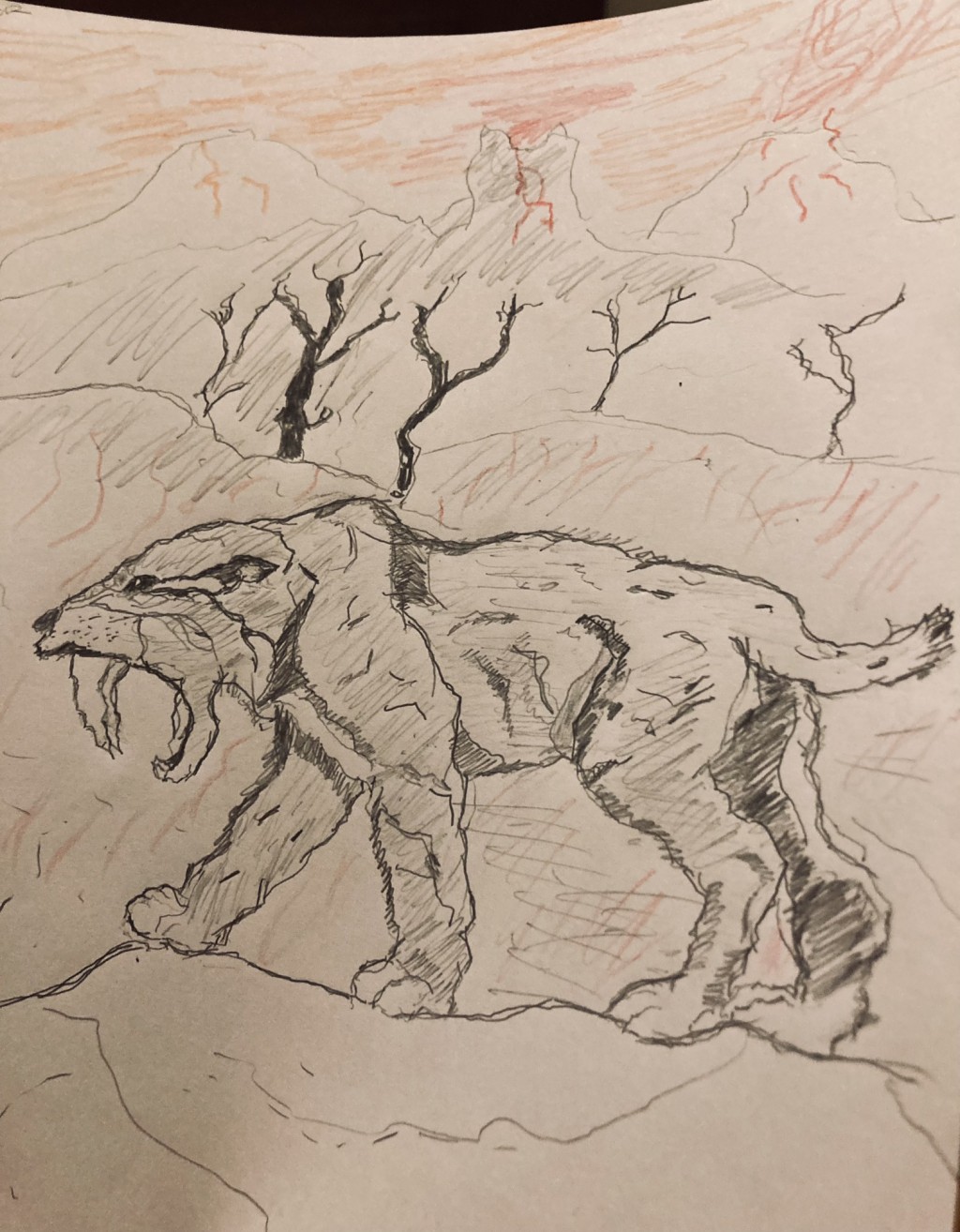 Extinct drawing by Scott Ries | Doodle Addicts