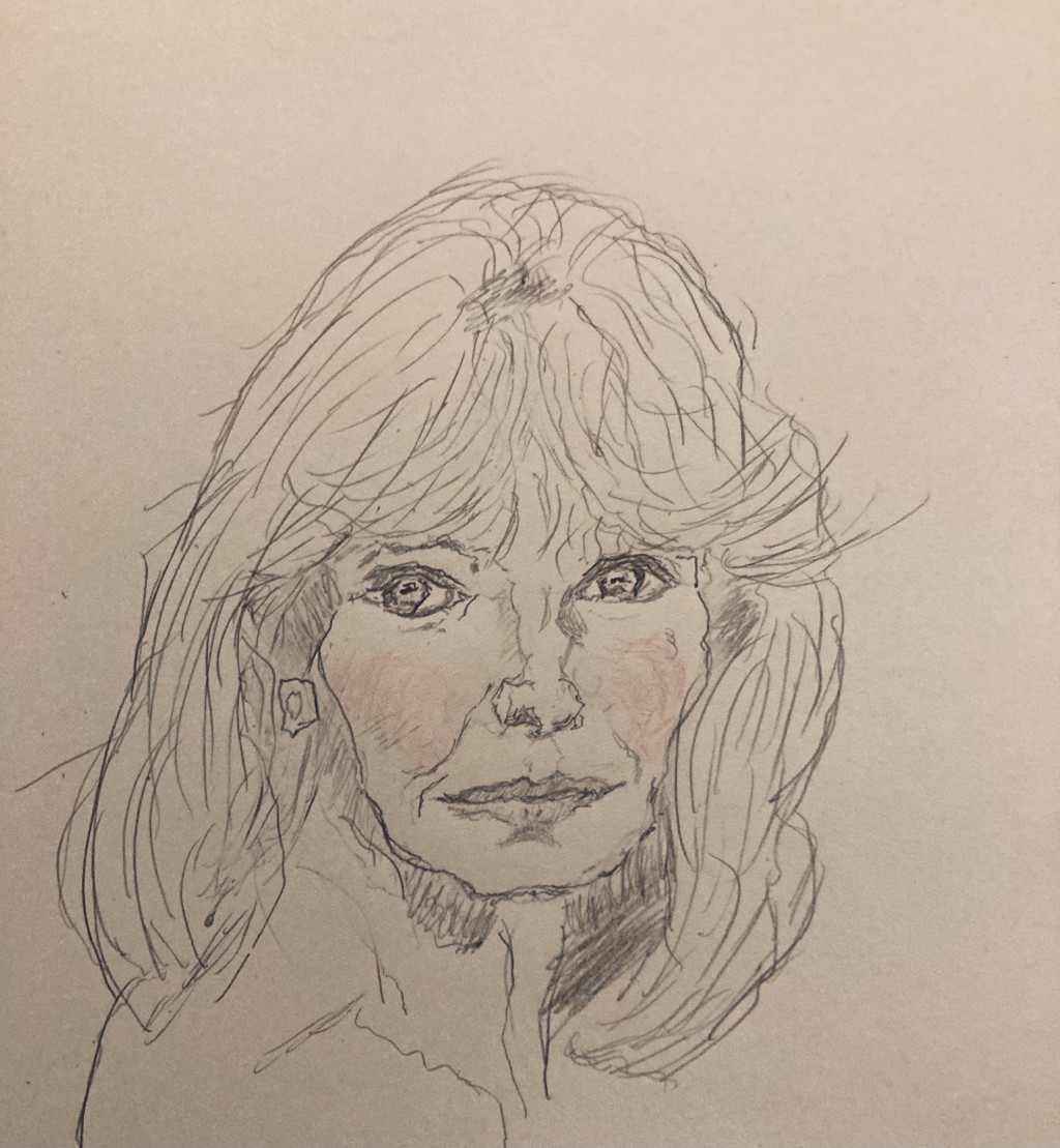 Linda E. drawing by Scott Ries | Doodle Addicts