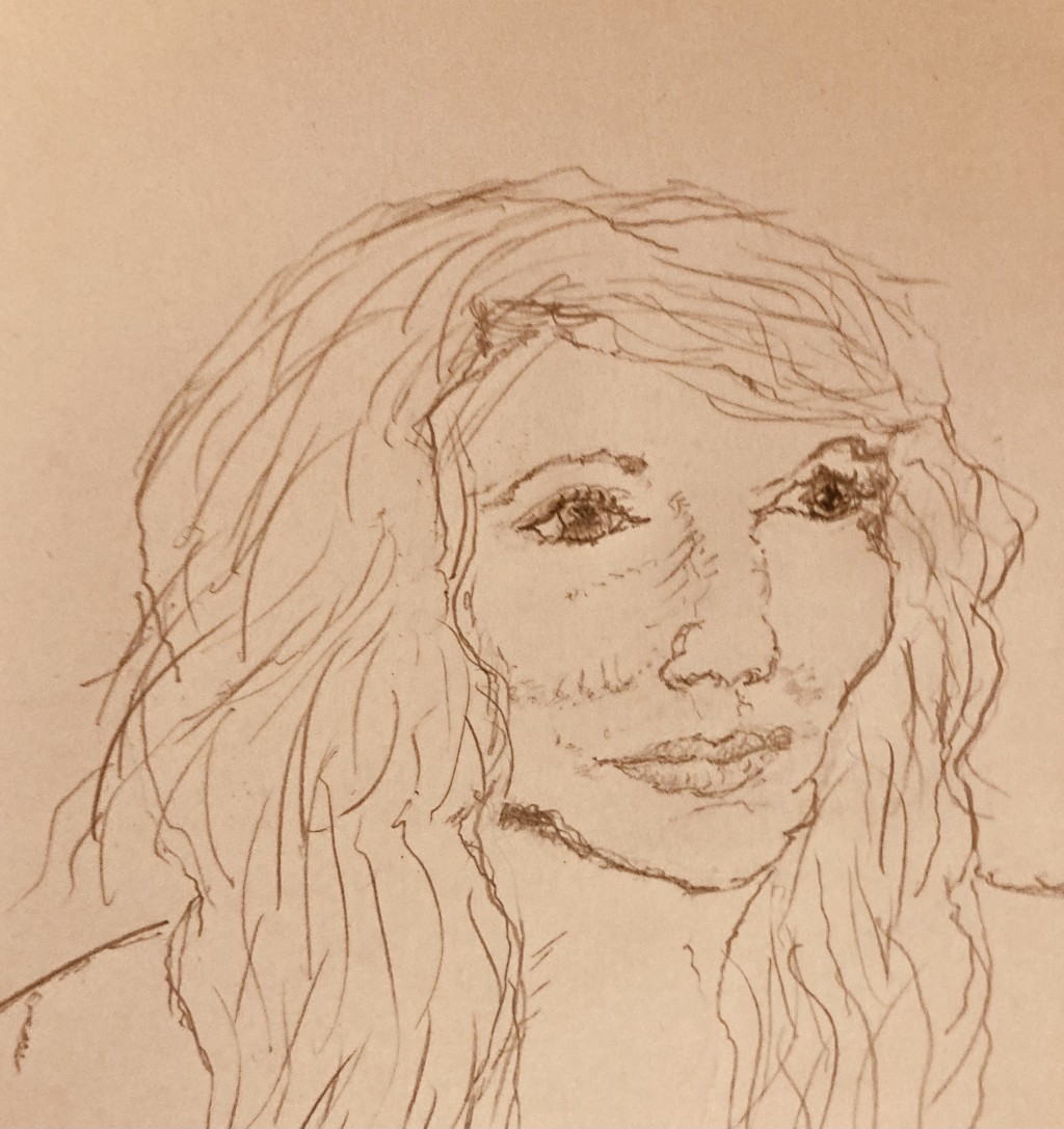 Allison K. drawing by Scott Ries | Doodle Addicts