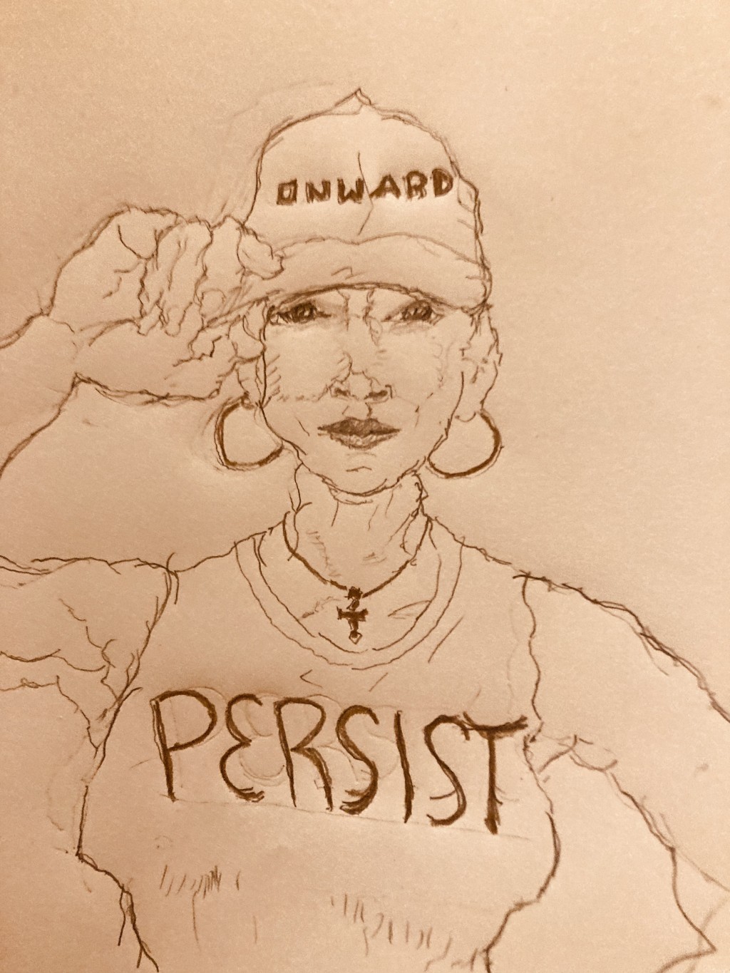 Determined drawing by Scott Ries | Doodle Addicts