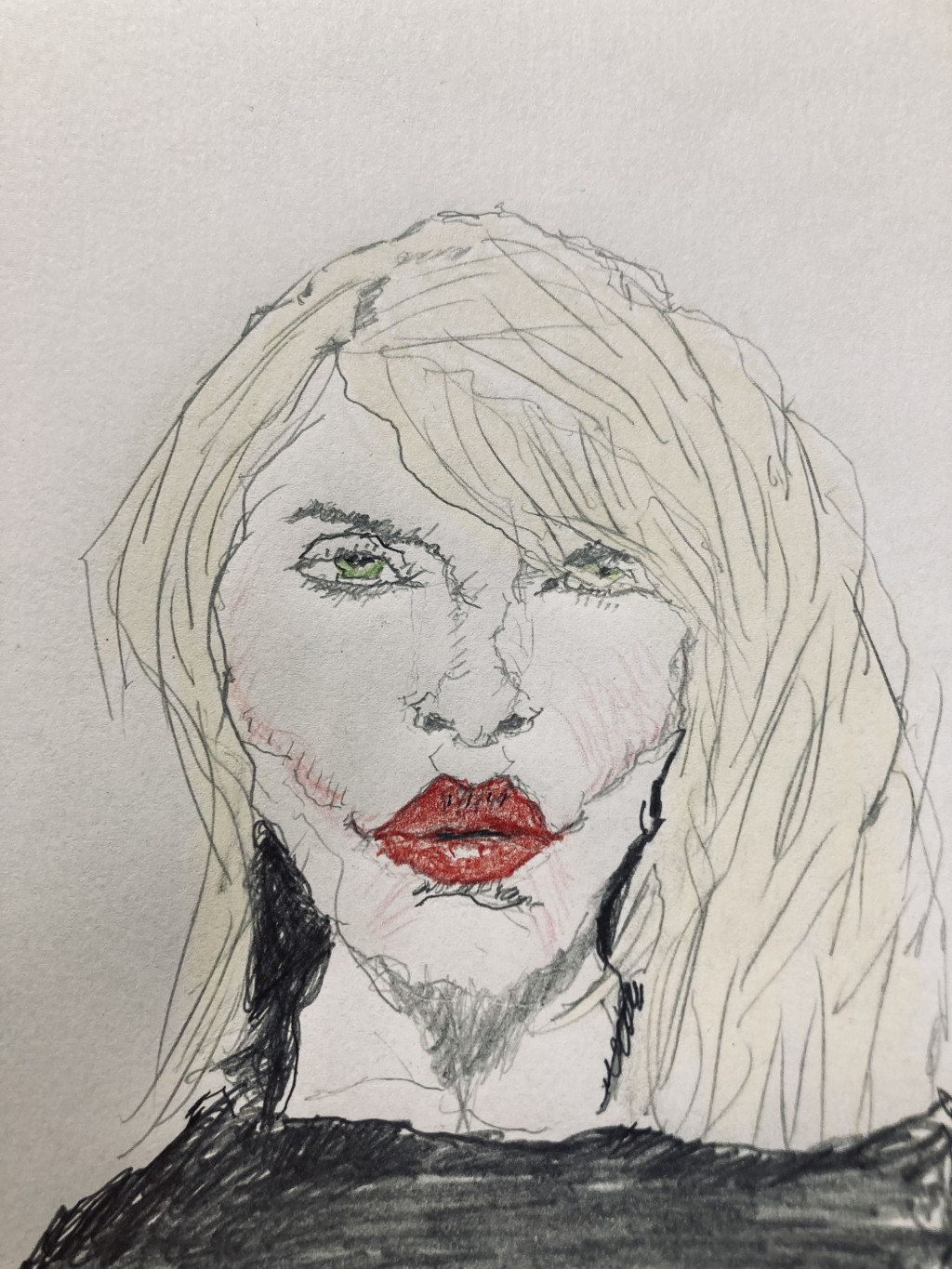 Trying to Cope drawing by Scott Ries | Doodle Addicts