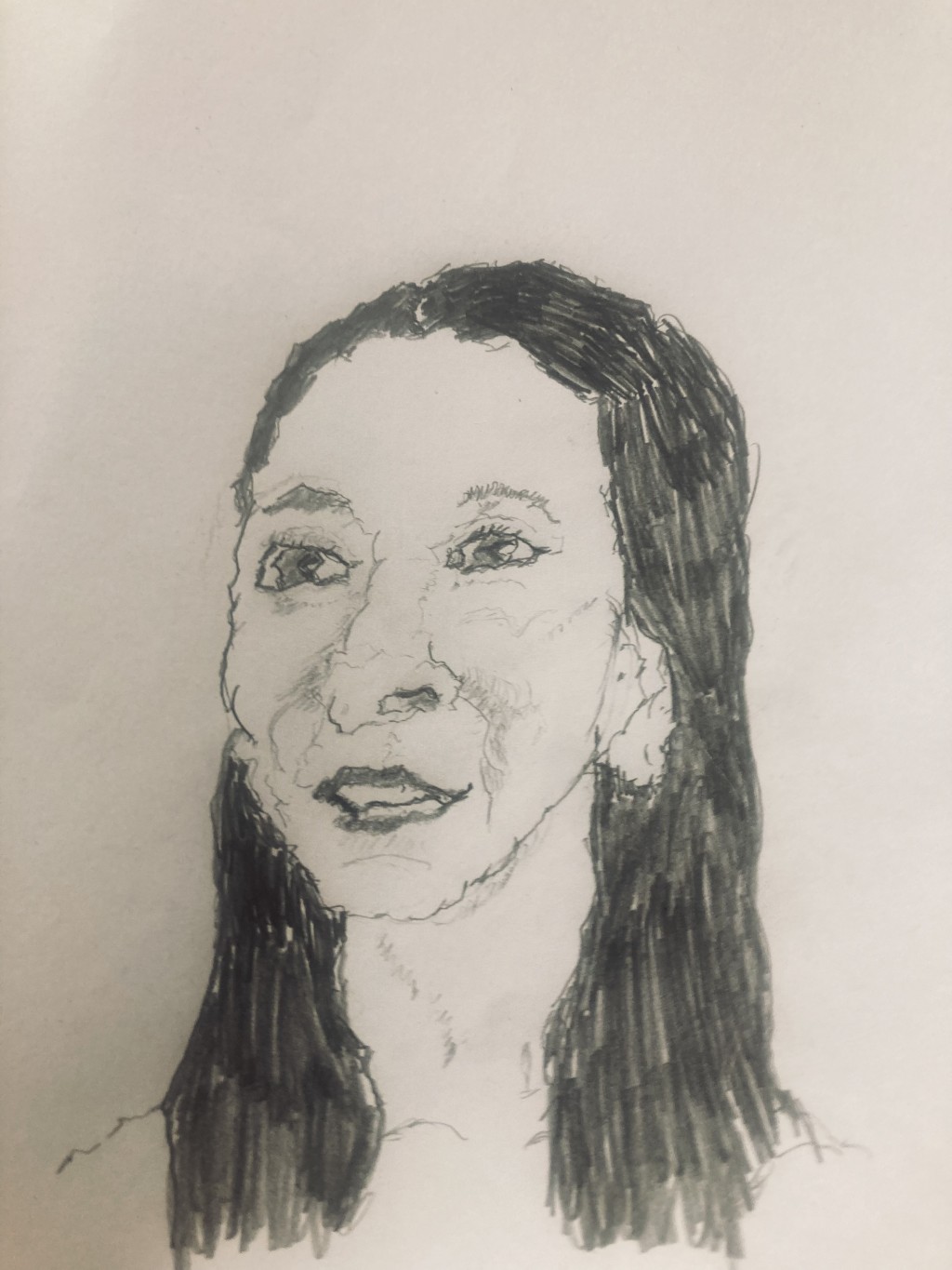 Sarah G. drawing by Scott Ries | Doodle Addicts