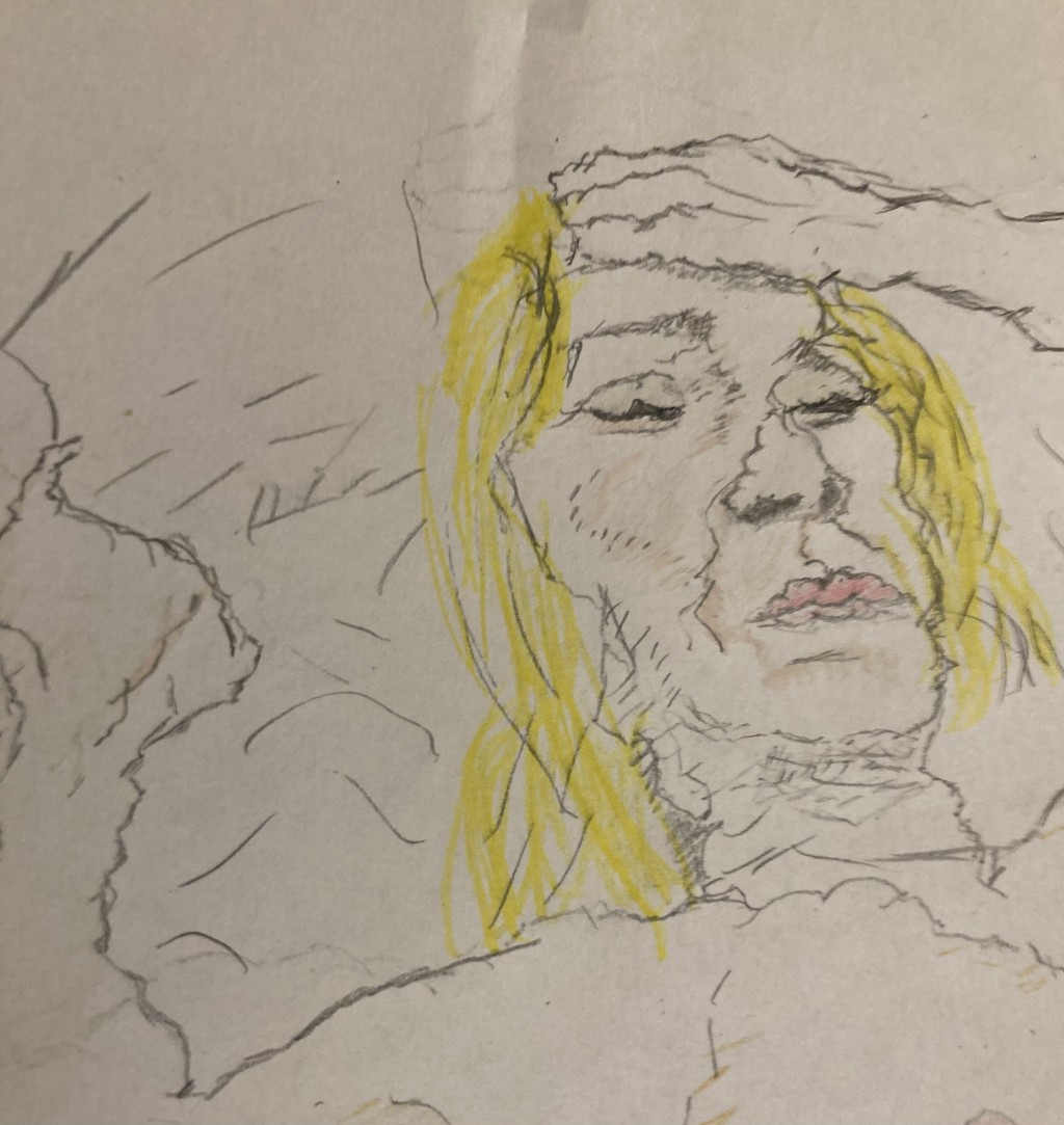 Distraught drawing by Scott Ries | Doodle Addicts