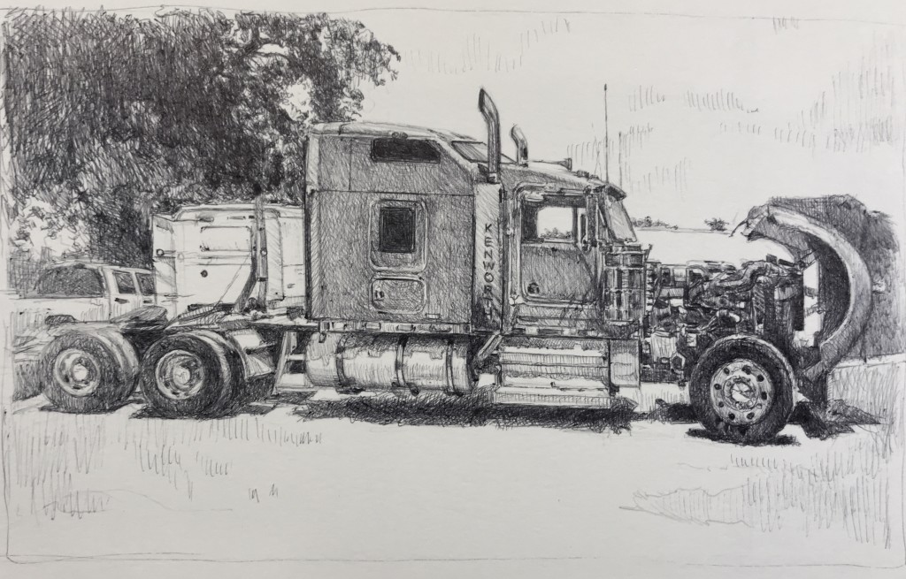 Big Rig drawing by John Sanchez | Doodle Addicts