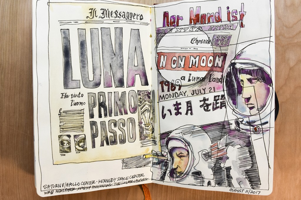 Kennedy Space Center drawing by David Terrill | Doodle Addicts