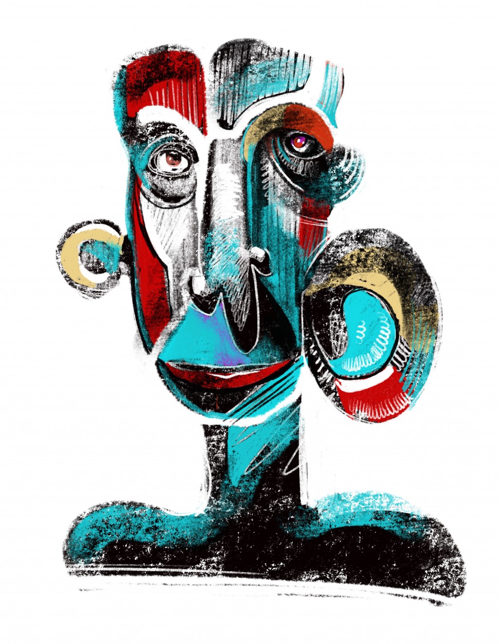 Experimenting with Procreate on the iPad drawing by David Terrill ...