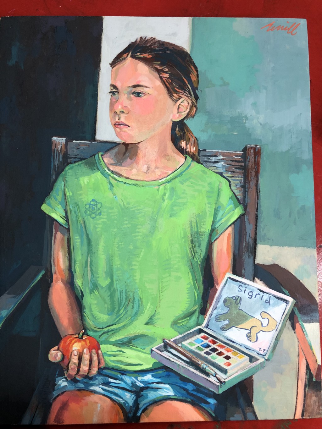 Portraits in Acrylic Gouache drawing by David Terrill | Doodle Addicts