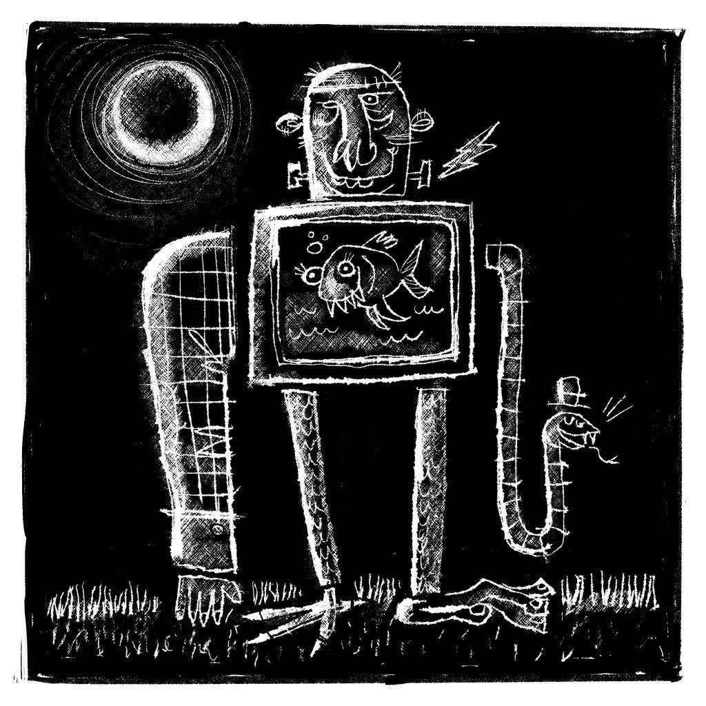 Inktober with Adobe Fresco drawing by David Terrill | Doodle Addicts